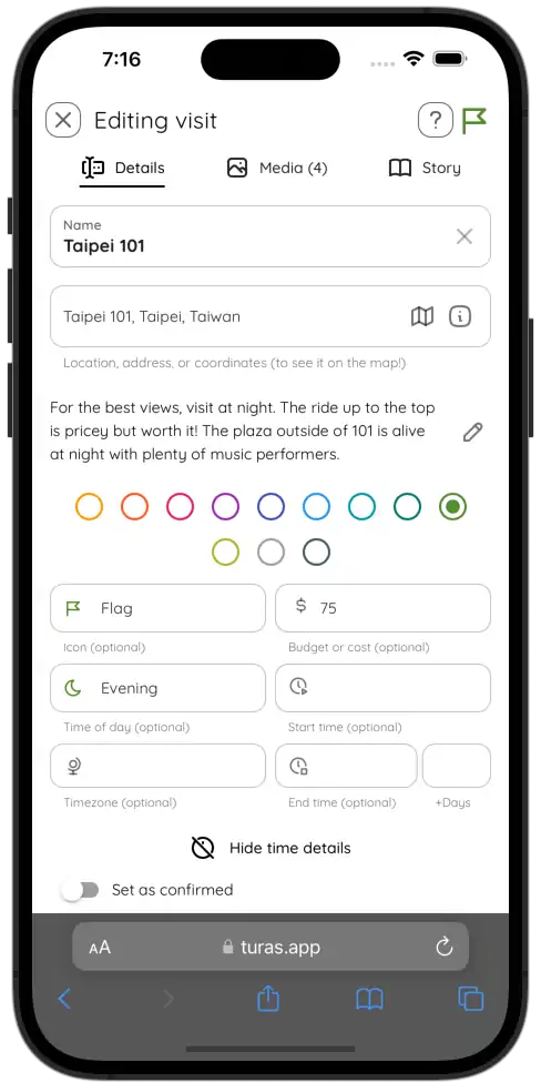 Turas.app - Best free group travel itinerary planner